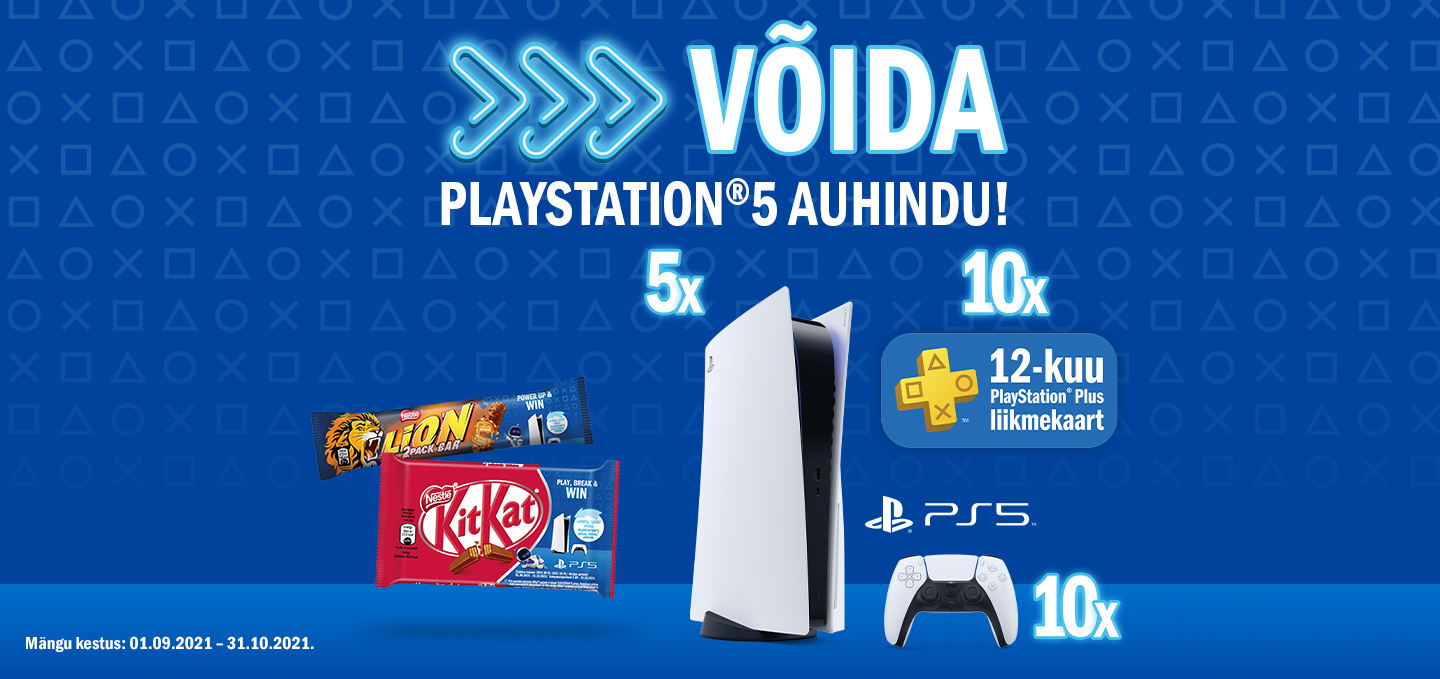 KitKat PlayStation5 loterii: Võida mängukonsool! | Nestlé Eesti